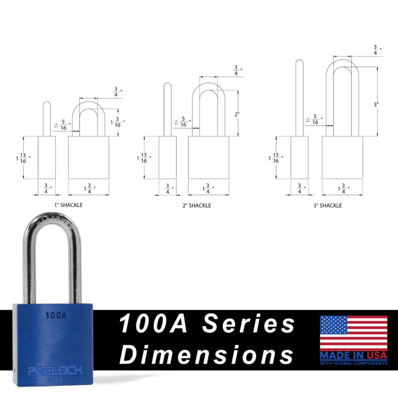 Medium-Duty Aluminum Padlock - PACLOCK