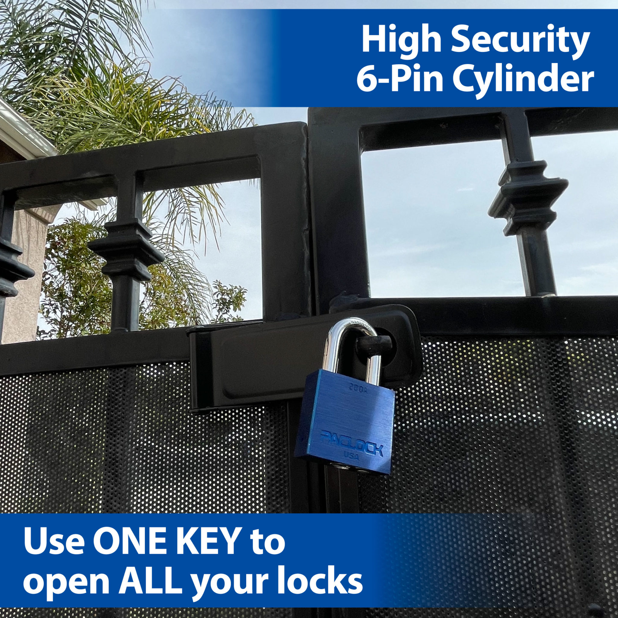 Heavy-Duty Aluminum Padlock - PACLOCK