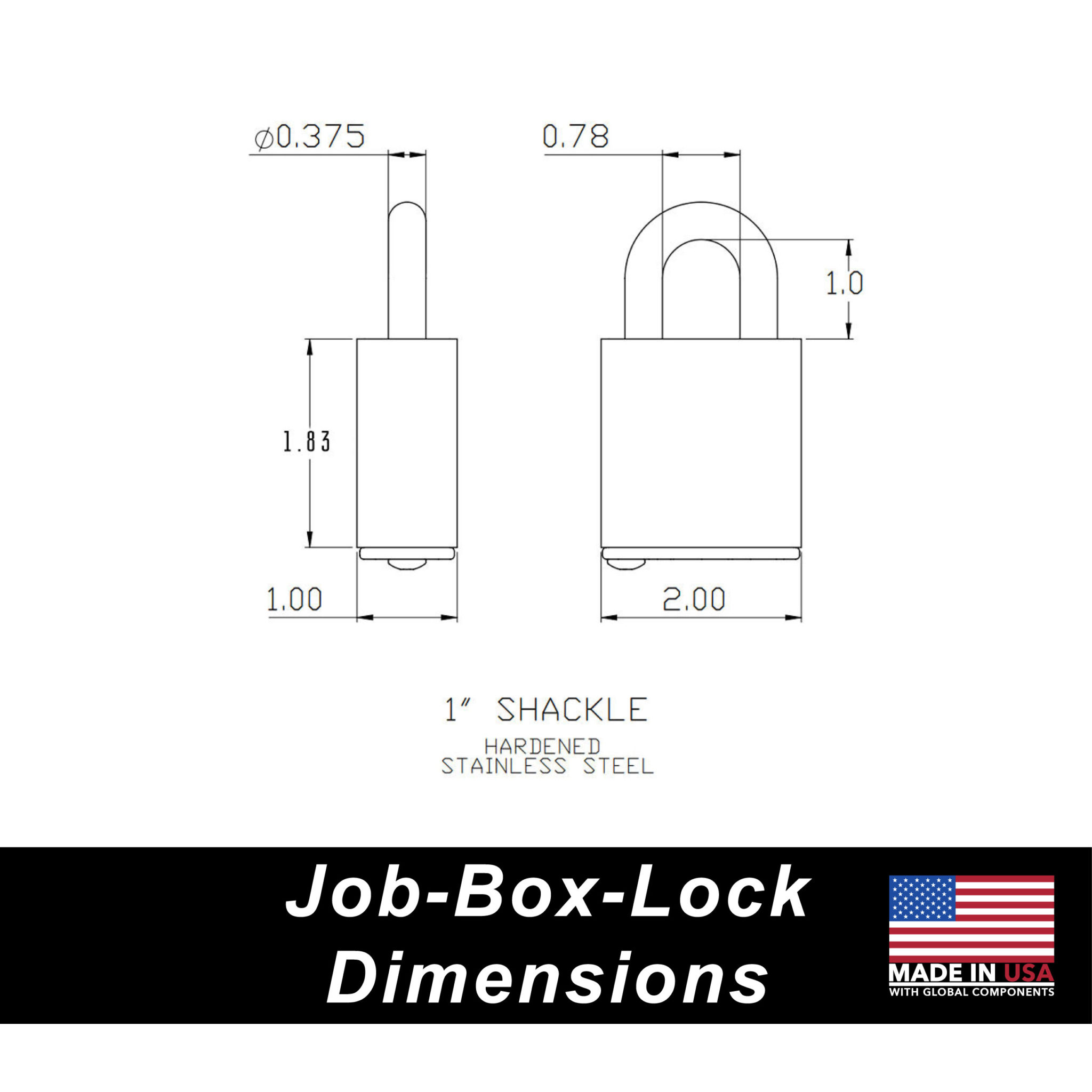 "SR-10A" Universal Jobsite Box Lock - PACLOCK